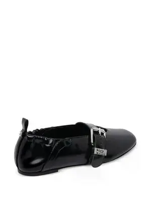 GANNI Sue Ballet Flats With Buckle Detail