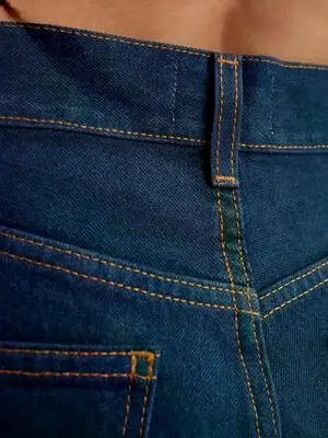 HAIKURE Korea Wide-leg Jeans - Blue