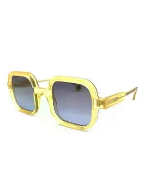 ANNE & VALENTIN Savage Square Sunglasses - Yellow