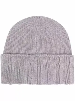 Emporio Armani Cashmere Beanie Hat - Grey