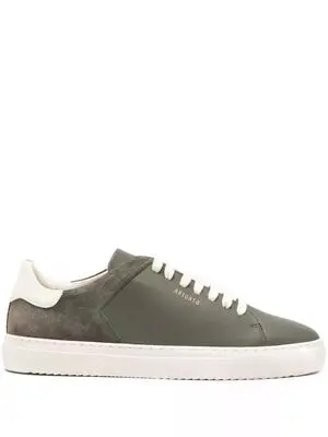Axel Arigato Clean 90 Split Suede-panel Sneakers - Green