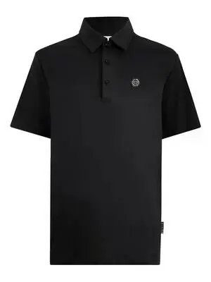 Philipp Plein Hexagon-logo Polo Shirt Black