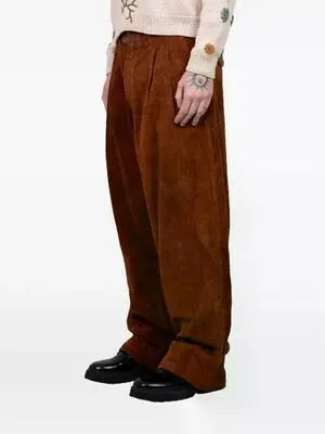 STORY MFG. Corduroy Patch Trousers - Brown