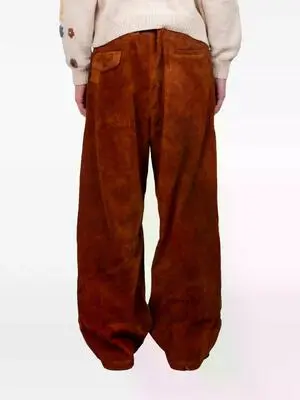STORY MFG. Corduroy Patch Trousers - Brown
