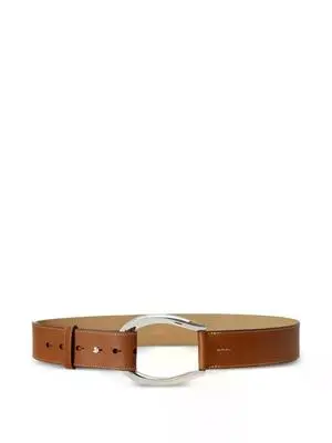 Polo Ralph Lauren Stirrup Buckle Leather Belt - Neutrals