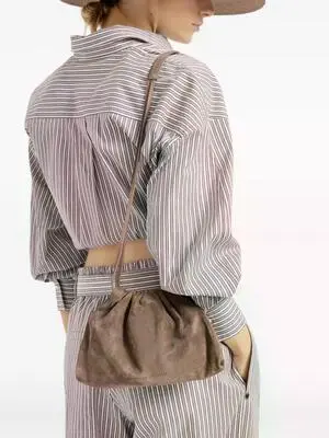 Brunello Cucinelli Monili Detail Cross Body Bag - Brown