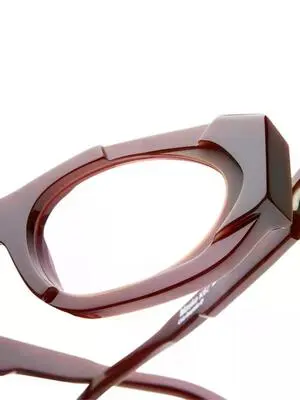 KUBORAUM Geometric-shape Eyeglasses - Brown