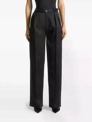 Manière De Voir Maniere De Voir Julie Pleated Detail Trousers - Black