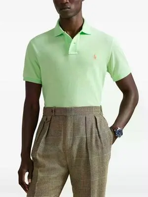 Polo Ralph Lauren Embroidered-logo Piqué Polo Shirt - Green