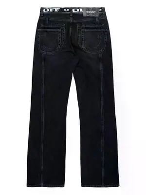 Off-White Logo Band Skate Jeans