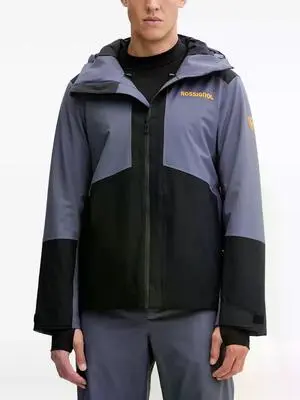 Rossignol Hooded Ski Jacket With Logo Detail - Grey