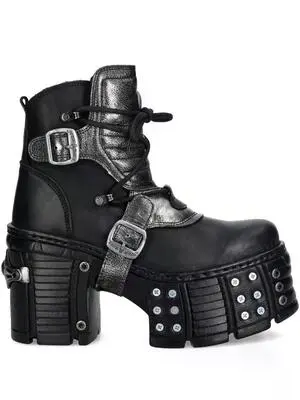 New Rock Silver Tone Boots For Women