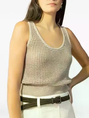 Brunello Cucinelli Scoop Neck Knit Top