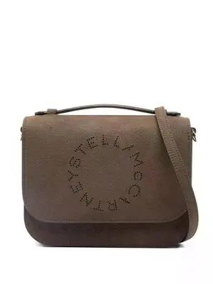 Stella McCartney Logo Perforated Cross Body Bag - Brown
