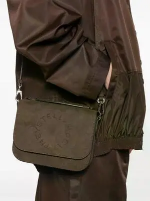 Stella McCartney Logo Perforated Cross Body Bag - Brown