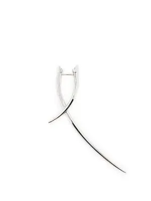 SHAUN LEANE Sabre Statement Crossover Single Earring - Silver