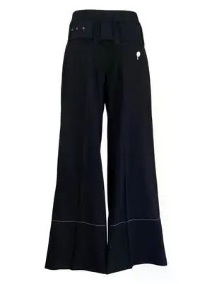 Celine Belted Wide-legged Trousers