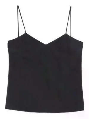Max Mara Sleeveless V-neck Top - Black