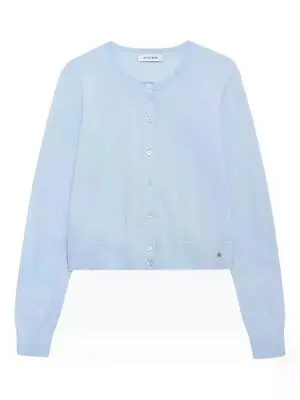 ANINE BING Moni Cropped Cardigan - Blue