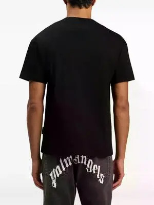 Palm Angels Spray City Los Angeles Dripping Logo T-shirt - Black
