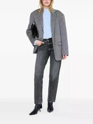 ANINE BING Lee Crew-neck Sweater - Blue