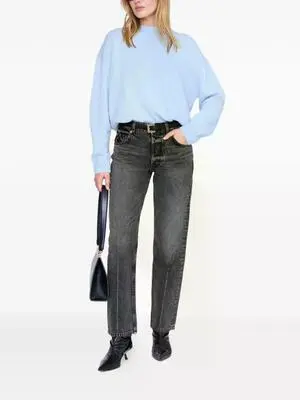 ANINE BING Lee Crew-neck Sweater - Blue