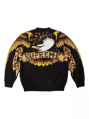 Supreme X Antihero Logo Detail Knit Jumper - Black