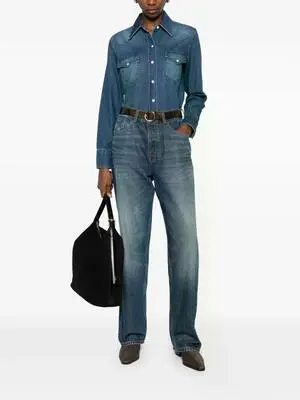 A.p.c. Chest Pocket Denim Shirt - Blue