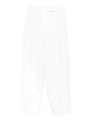 Max Mara Pleated Cream Trousers