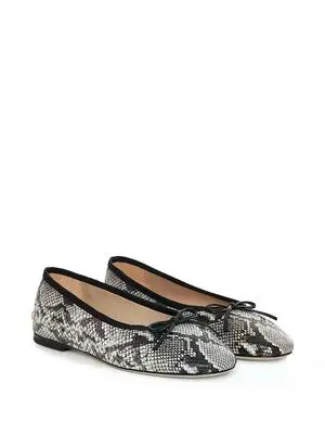 ANINE BING Jamie Bow Flats - White