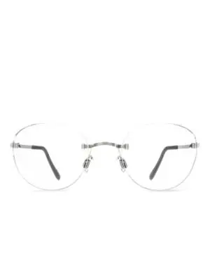 BLACKFIN Aero A-m Round Frame Glasses - Silver