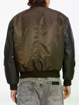 ALLSAINTS Myler Bomber Jacket With Leather Sleeves