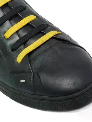 Fendi Monster Eye Leather Sneakers