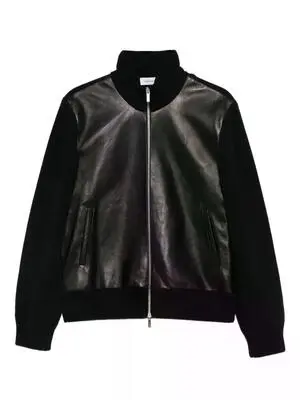 FERRAGAMO Zip-up Bomber Jacket - Black