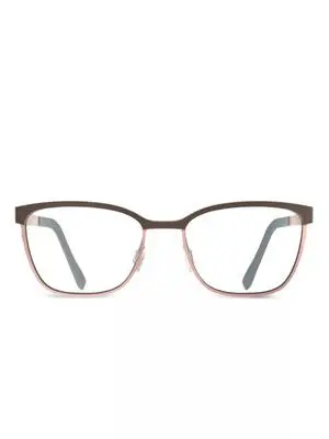 BLACKFIN Ellis Beach Geometric Eyeglasses - Brown