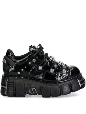 NEW ROCK 60mm Platform Sneakers With Eyelet Embellishment