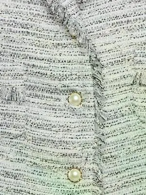 VERONICA VIRTA Button-embellished Tweed Blazer