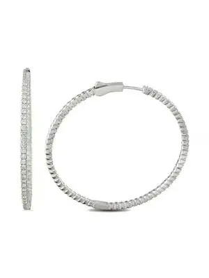 LB EXCLUSIVE Diamond Hoop Earrings
