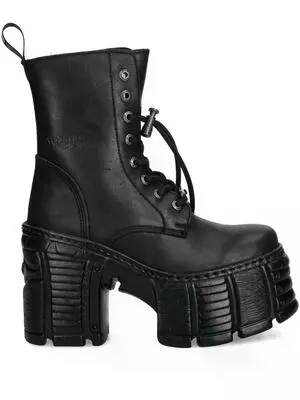 NEW ROCK 120mm Lace-up Platform Boots