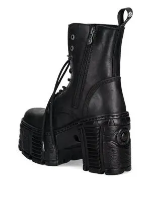 NEW ROCK 120mm Lace-up Platform Boots