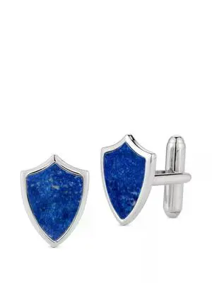 Mateo Shield Lapis Cufflinks