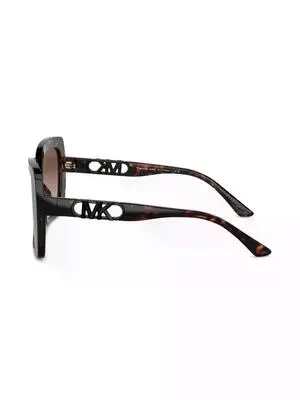 Michael Kors Oversize Square Frame Sunglasses With Tortoiseshell Effect