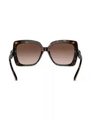 Michael Kors Oversize Square Frame Sunglasses With Tortoiseshell Effect