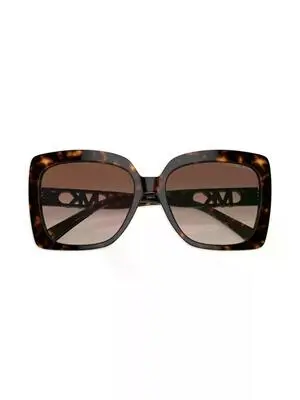 Michael Kors Oversize Square Frame Sunglasses With Tortoiseshell Effect