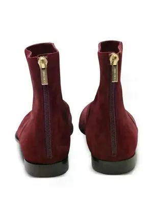JIMMY CHOO Suede Ankle Boots With Rear Zip Fastening