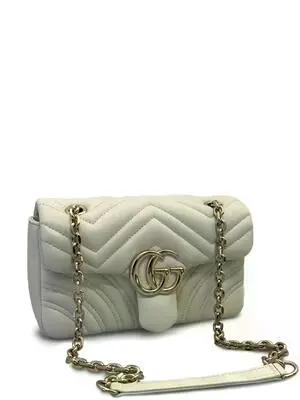Gucci Gg Marmont Shoulder Bag - White