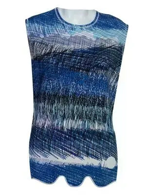Kenzo Sleeveless Abstract Print T-shirt