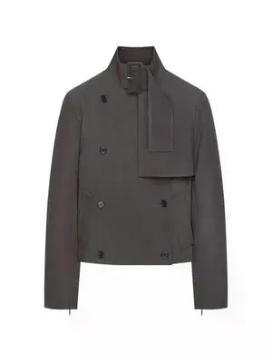 COURREGES Cotton Buckle Detail Jacket - Grey