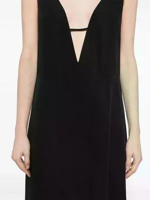 THE ROW V-neck Slip Dress With Front Slit
