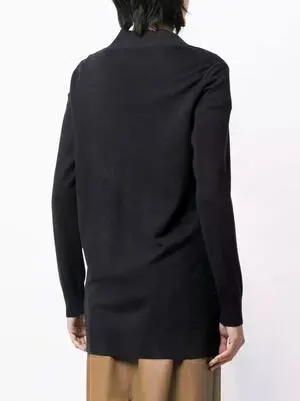 Hermès V-neck Suede Cardigan
